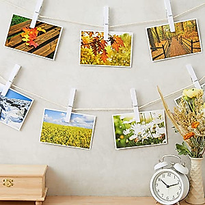 Juvale 100 Pack Bulk Large White Clothespins for Hanging Laundry, Photos, DIY Crafts (4 in)