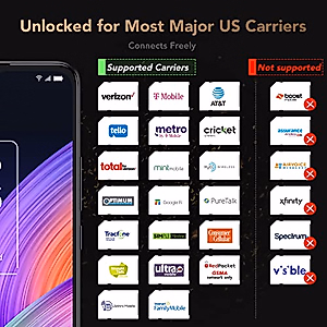 TCL 30XL |2022| Unlocked Cell Phone, 6.82 inch Vast Display, 5000mAh Battery, Android 12 Smartphone, 50MP Rear+13MP Front Camera, 6GB RAM + 64GB ROM, US Version, Dual Speaker, Night Mist (No 5G)