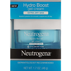 Neutrogena Hydro Boost Hyaluronic Acid Hydrating Face Moisturizer Gel-Cream, 1.7 oz, 4 Bottles
