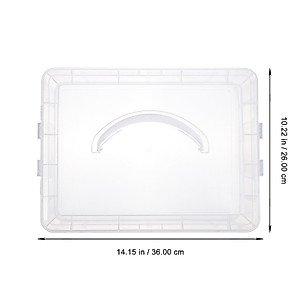 Didiseaon Box Cake Carrier with Lid and Handle Cupcake Storage Container Cake Storage Holder Cake Stand Plastic Handheld Cupcake Holder Cake Container Cake Stand with Lid Dessert Container