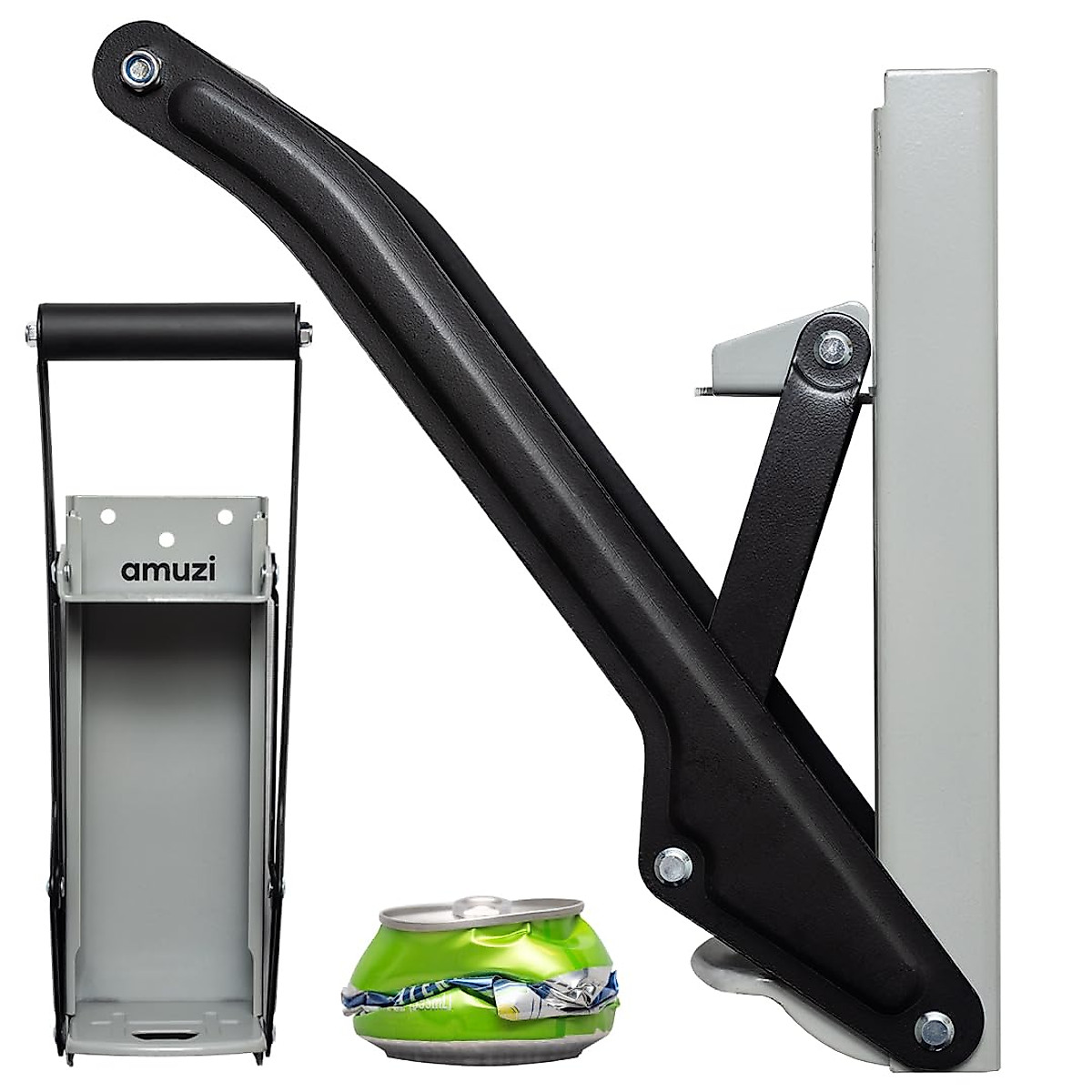 Can Crushers - Wall Mounted Aluminum Can Smasher - Ideal for Garbage Can and Recycling Bin - Outdoor Bar Accessories Must-Have - Home Improvement Essential - Efficient Can Crusher by Amuzi