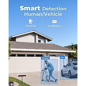 Reolink 4K PoE Security Camera System Bundle, 6pcs 8MP Person/Vehicle Detection Smart PoE IP Cameras, a 8CH NVR Pre-Installed with 2TB HDD(Include 4 x 18M Cat5 Cable)