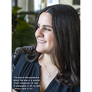 EFYTAL Grandma Gifts, 925 Sterling Silver Family Tree of Life Necklace for Women, Mothers Day Gifts for Grandmother