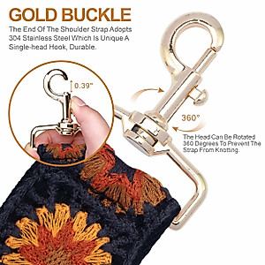 Purse Strap,2" Wide Shoulder Strap Adjustable Replacement,Multi-pattern Crossbody Canvas Bag Handbag Belts for Unisex Handbag,Crossbody Bags,Shoulder Bags(Embroidered sunflower)