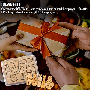 Healing Potion Tokens Set of 21 Wood Laser Cut and Etched DND Accessories for Dungeons and Dragons 5th Edition