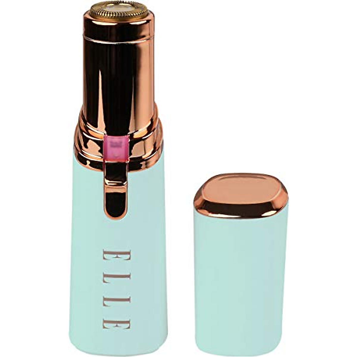 Elle Painless Hair Remover - Built-in LED Light, Removes Lip, Chin, and Cheek Hair, Suitable for All Skin Types (Mint)
