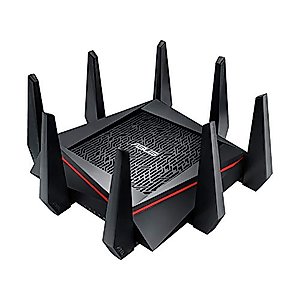 ASUS WiFi Gaming Router (RT-AC5300) - Tri-Band Gigabit Wireless Internet Router, Gaming & Streaming, AiMesh Compatible, Included Lifetime Internet Security, Adaptive QoS, Parental Control, MU-MIMO