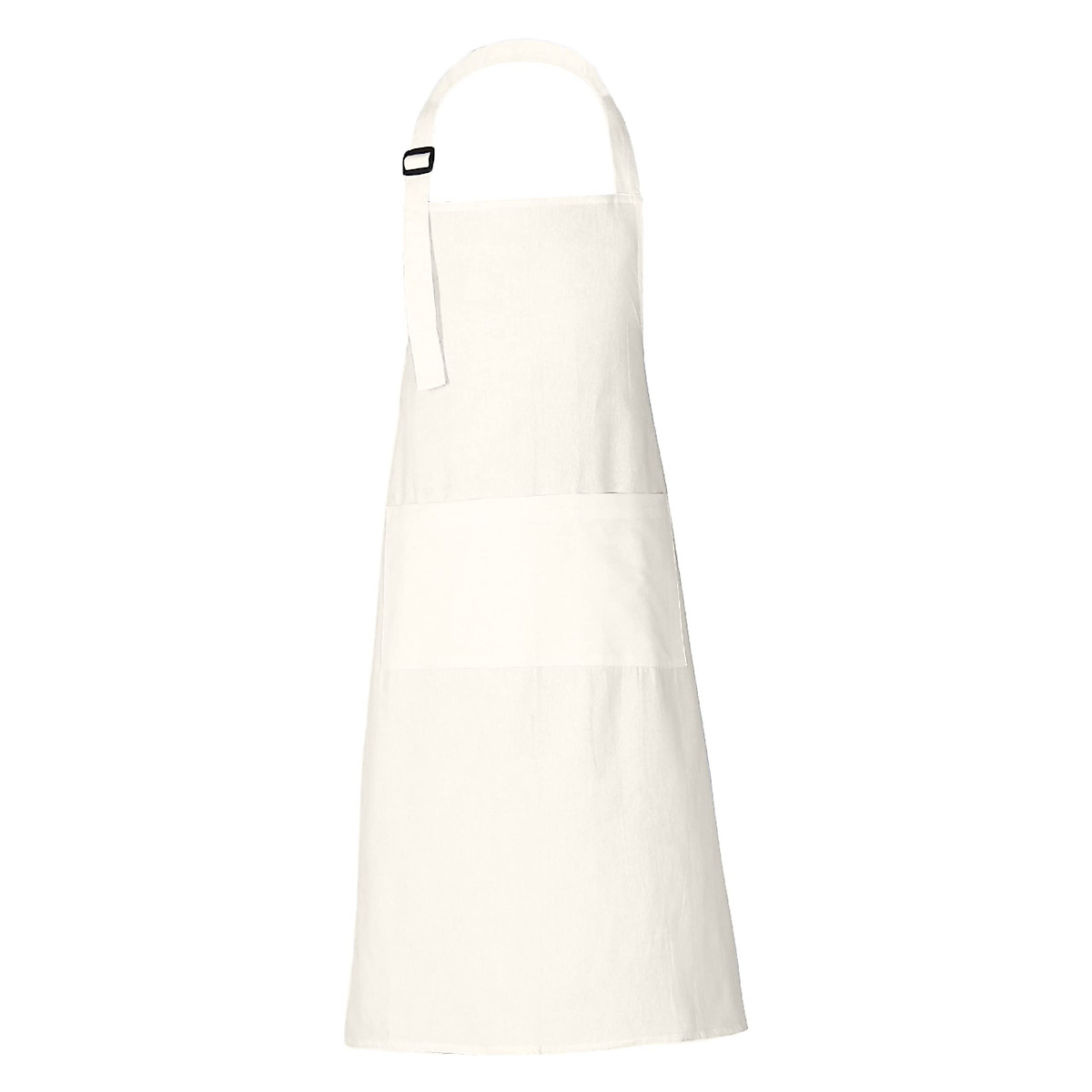RAJRANG Chef Apron for Women Men with Pockets Cotton Kitchen Cooking Long Aprons Marshmallow 35x27 Inches