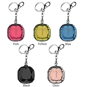 Miimall Compatible with Samsung Galaxy Buds 2 Pro 2022/ Galaxy Buds 2 Case 2021/ Galaxy Buds Pro Case 2021/ Galaxy Buds Live 2020 Case Cover Crystal Case for Samsung Earbuds with Keychain(Clear)