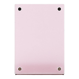 Jiawu Slanted Back Photo Frame, Self Standing Photo Frame Acrylic Multi Purpose Simple Operation for Office for Celebrity Mini Cards (Pink)