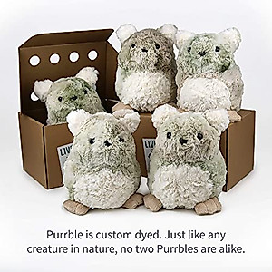 Purrble - Calming Toy Companion with Dynamic Heartbeat and Soothing Purr - Interactive Plush Companion for All Ages - Stuffed Animal Doll for Emotion Regulation - Cuddle and Pet Plushies
