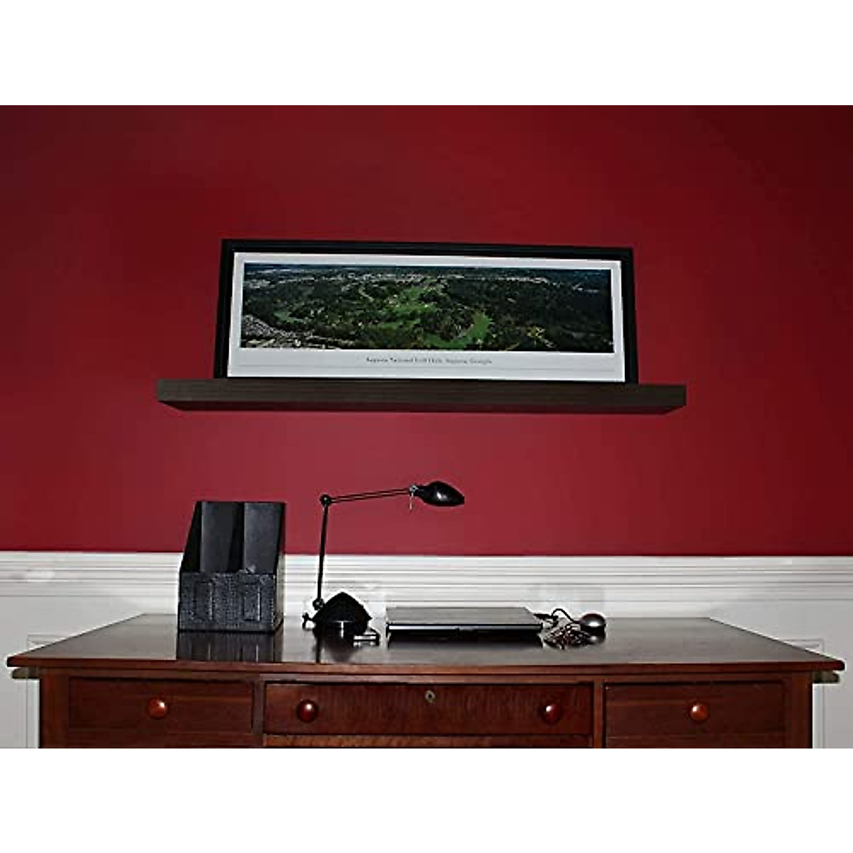 InPlace Shelving, Espresso Lewis Hyman 9084650 Floating Wall Shelf, 48 Inch Wide by 2-Inch High, 48 in W x 10.2 in D x 2 in H