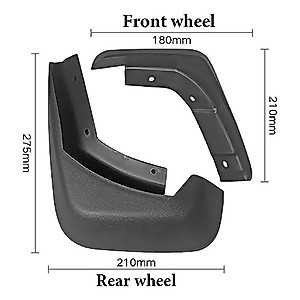 Car Mud Flaps Compatible with Volvo S60 2010~2019 Auto Mudflap Splash Guard Front Rear Mud Fender Mudguards Car Accessories Mudguard
