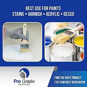 Pro Grade - Chip Paint Brushes - 24 Ea 2.5 Inch Chip Paint Brush Light Brown