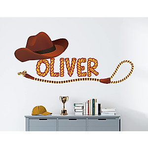 Kyle Cornhole Woody Custom Name Wall Decal - Kids Wall Sticker - Personalized Name Wall Decor Art Peel & Stick - Vinyl Removable, Green