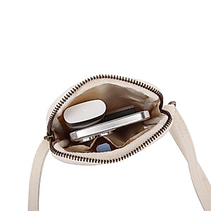 YONBEN Crossbody Bag Small Cell Phone Purse Holder Wallet with Strap for Women Adjustable Shoulder Straps Pure Cotton Canvas with Zipper