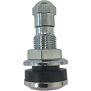 Veteran Tire and Rubber TR-416-S 1" Outer Mount Metal Valve Stem (4 Pack)