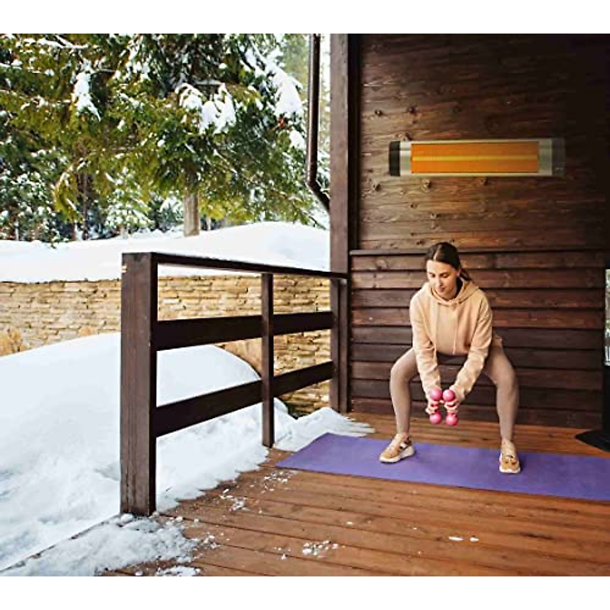 UFO S-15 Wall Mounted Infrared Heater | 1500-Watt | Thermostat | Energy Efficient Heater