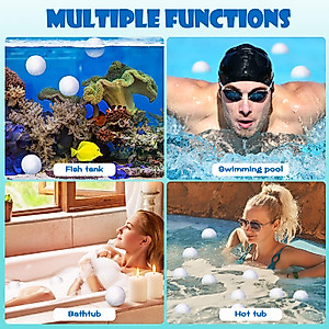 Pool Filter Sponge Balls Sand Pool Filter Media Filters Alternative to Sand and Filter Glass for Swimming Pool Hot Tub Spa Above Ground Pools and Fish Tank (1.5 LBS/ 700 g)
