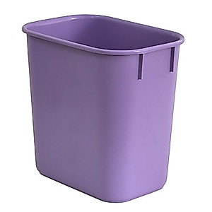 Acrimet Wastebasket Bin 13QT (Plastic) (Purple Color) (Set of 4)