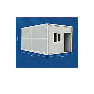 Generic 20ft Fold Out Foldable Container House Foldable Cabin Insulated Container | Versatile Storage, Shed, Office, Warehouse Solution, White, Modern2024