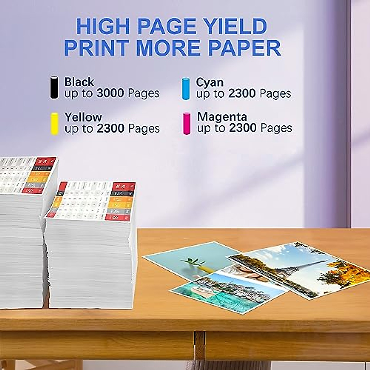 Tounker TN227BK/C/M/Y High Yield Toner Cartridges 4 Pack Compatible Replacement for TN227 TN227BK TN-227 TN223 TN223BK for HL-L3290CDW MFC-L3770CDW HL-L3210CW HL-L3270CDW MFC-L3710CW Printer