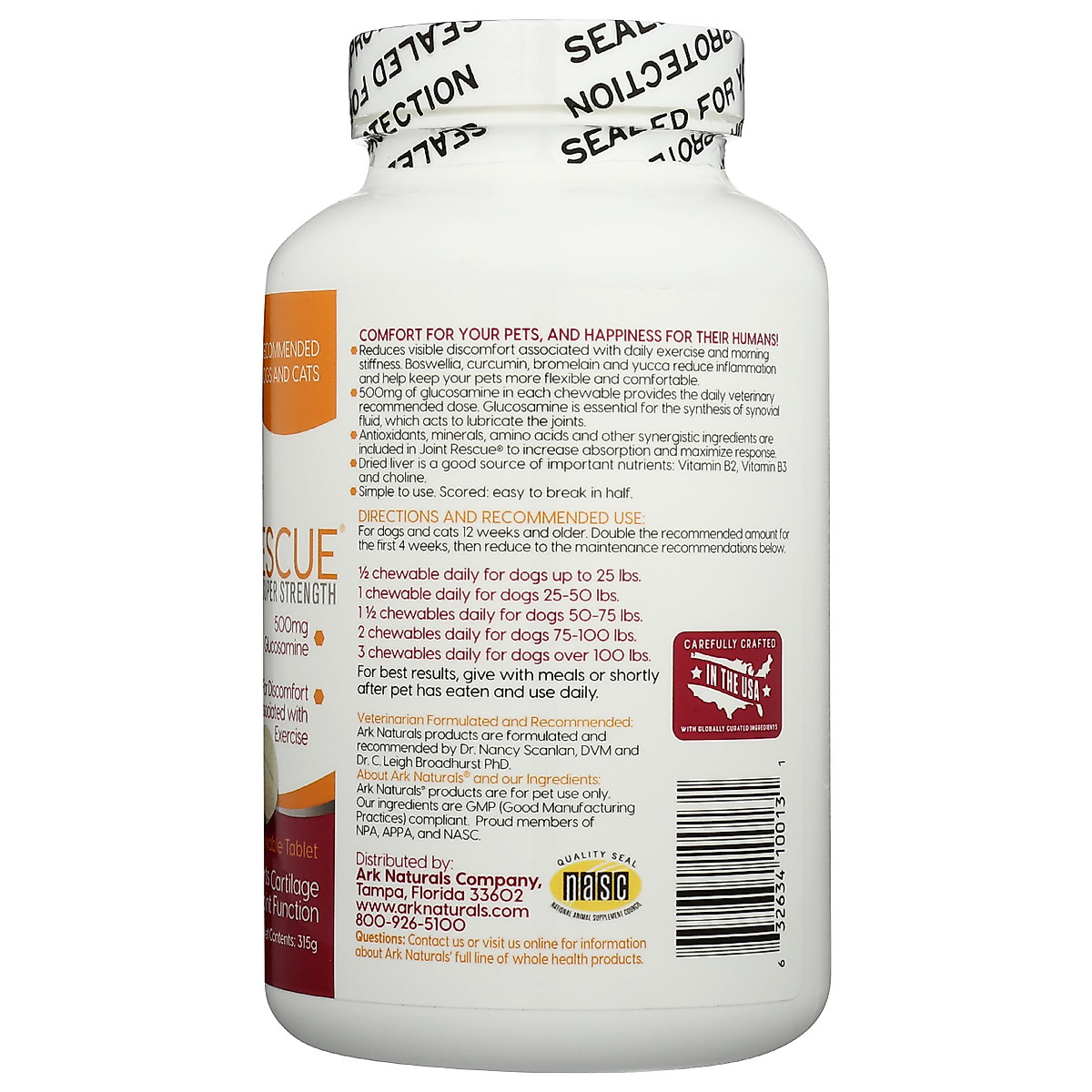 Ark Lighting NATURALS Joint Rescue Super Strength Chews (90 Count), (700542)