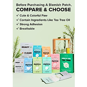 I DEW CARE Hydrocolloid Acne Pimple Patch - Timeout Blemish Happy Paws | Korean Cute Acne Patches | zit patches for face and skin, 36 Count (14mm), Facial Stickers, Absorbing with Tea Tree Leaf Oil