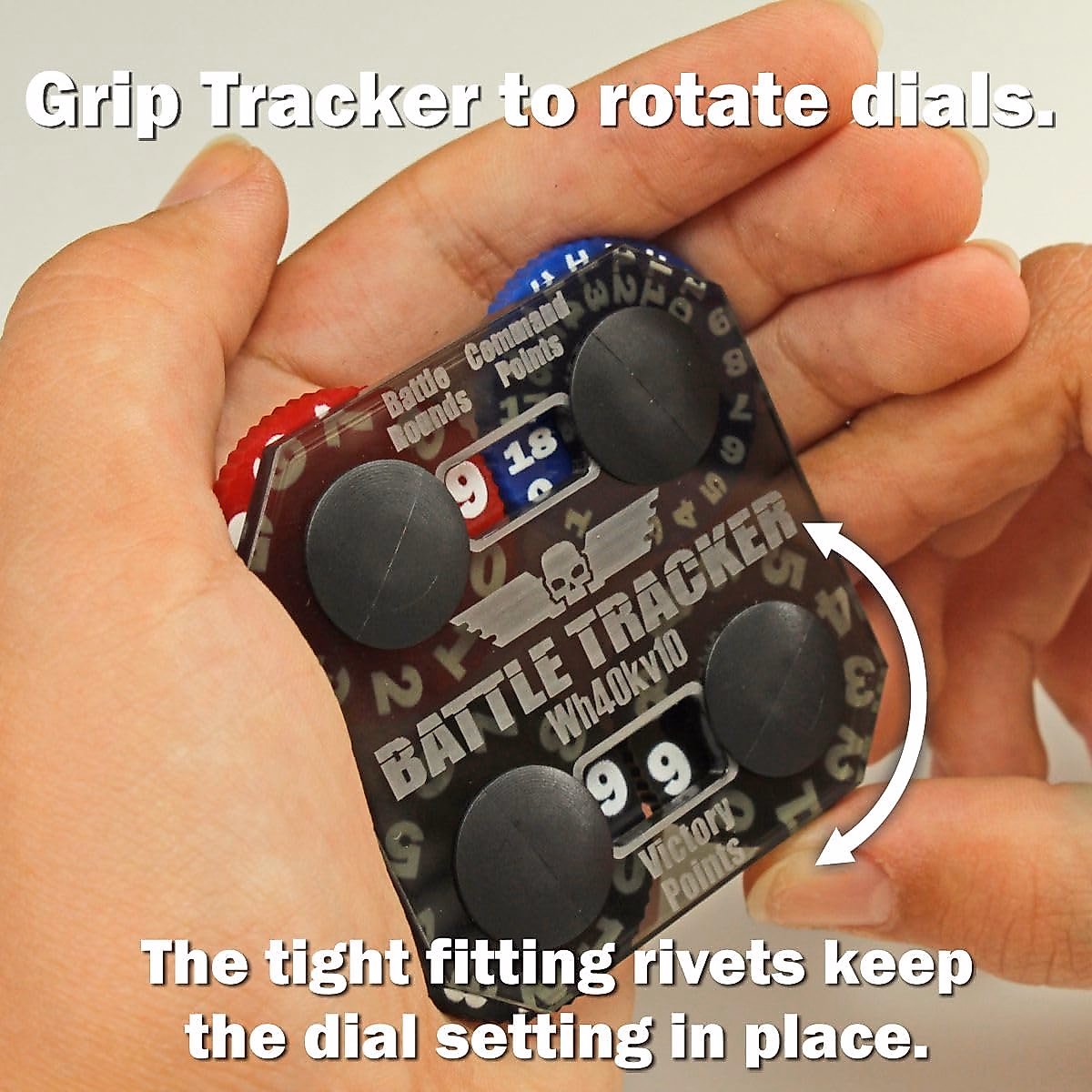 LITKO Battle Tracker | Victory Points | Turn | Command Points | Objective | Battle Points | Tracker | Compatible with Warhammer 40K 10th Edition and Age of Sigmar