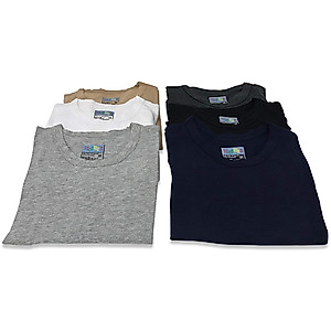 Girls/Boys/Toddler 6 Pack Athletic Performance Long Sleeve Undershirt Tops/Base Layer Cotton Stretch Shirts (6 Pack- Black/Khaki/White/Grey/Navy/Charcoal, 2-3T)