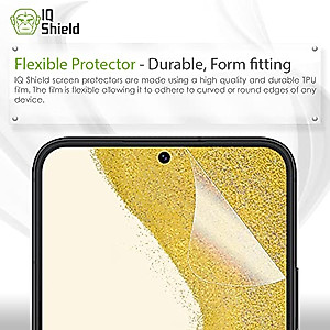 IQShield Screen Protector Compatible with Samsung Galaxy S22 (2-Pack) Anti-Bubble Clear TPU Film