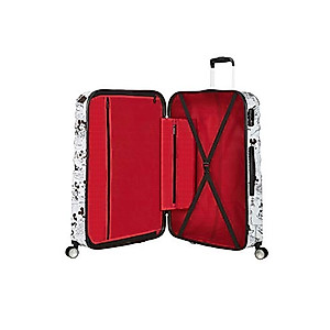 American Tourister Spinner L (77 cm-96 L), White (Minnie Comics White)
