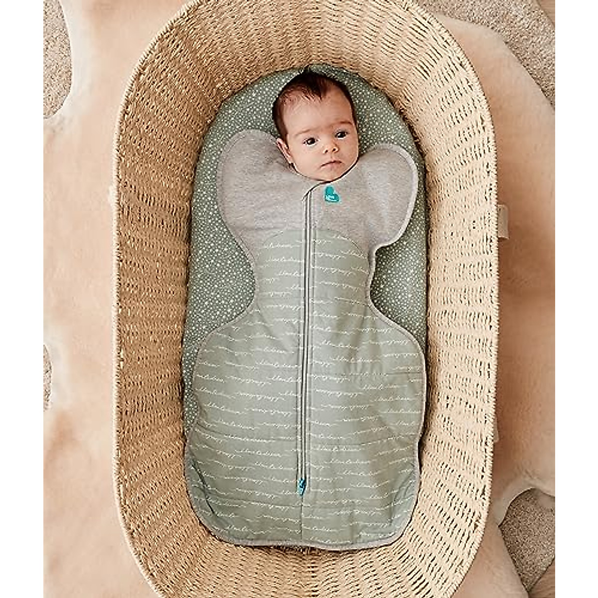 Love to Dream Swaddle UP Warm 2.5 TOG, Dreamer Olive, Small, 8-13 lbs, Dramatically Better Sleep, Allow Baby to Sleep in Preferred Arms Up Position for Self-Soothing, Snug Fit Calms Startle Reflex