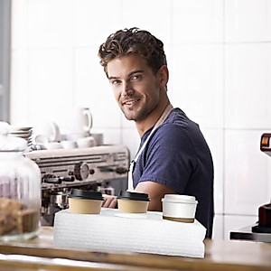 GANAZONO 2Pcs Milk Tea Cup Holder Cup Tray Floating Tray for Pool Takeout Beverage Carrier Foam Drink Carrier Holder Trays Insulated Drink Carrier White Dashboard Pearl Cotton Portable