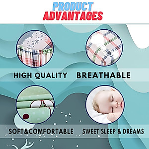 Sea Sheets Full Size, Wave Ocean Bed Sheets, Patterned Bedding Sheets & Pillowcases 4 Piece Set - Soft Microfiber Deep Pocket Fitted Sheet & Flat Sheet & 2 Pillow Cases L3-&-356