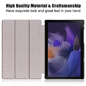 Tablet PC Case Case Compatible with Samsung Galaxy Tab A8 2021 (SM-X200/X205) Tri-Fold Smart Tablet Case,Ultra Slim Lightweight Stand Case Hard PC Back Shell Folio Case Cover,Auto Sleep/Wake Tablet Ca
