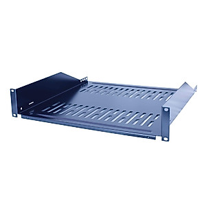 RAISING ELECTRONICS 19inch 2U Relay Rack Mount Cantilever Network Shelf 12inch Deep 40LBs Capacity