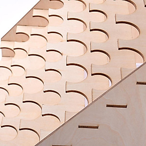 simhoa 65 Holes Craft Paint Epoxy Tool Wooden Organizer Storage Rack Stand Holder, 30x32x35cm