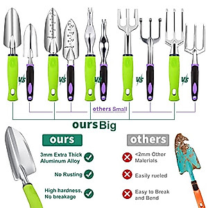 84 PCS Garden Tools Set,10pcs Succulent Tools Set Included 6pcs Heavy Duty Aluminum Gardening Hand Tools with Garden Tool Bag,Knee Pads Gloves Sprayer etc. Gardening Gifts for Men Women Garden Gifts