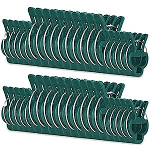 Yinghezu 40 Pcs Plant Support Clips,Flower and Vine,Garden Tomato Plant Support Clips for Supporting Stems,Vines Grow Upright Climbing,Tool for Straightening,Tomato Cage,Trellis. 2 Sizes in one Pack