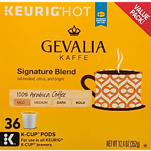 Gevalia Signature Blend Mild Roast K-Cup Coffee Pods (36 Pods)