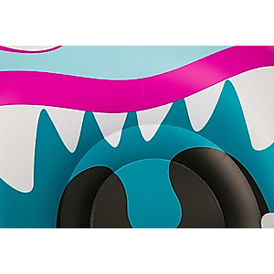 BigMouth Inc Large 48" Inflatable Snow Tube for Kids and Adults, Durable Winter Toy for Tubing & Sledding - Ice Monster