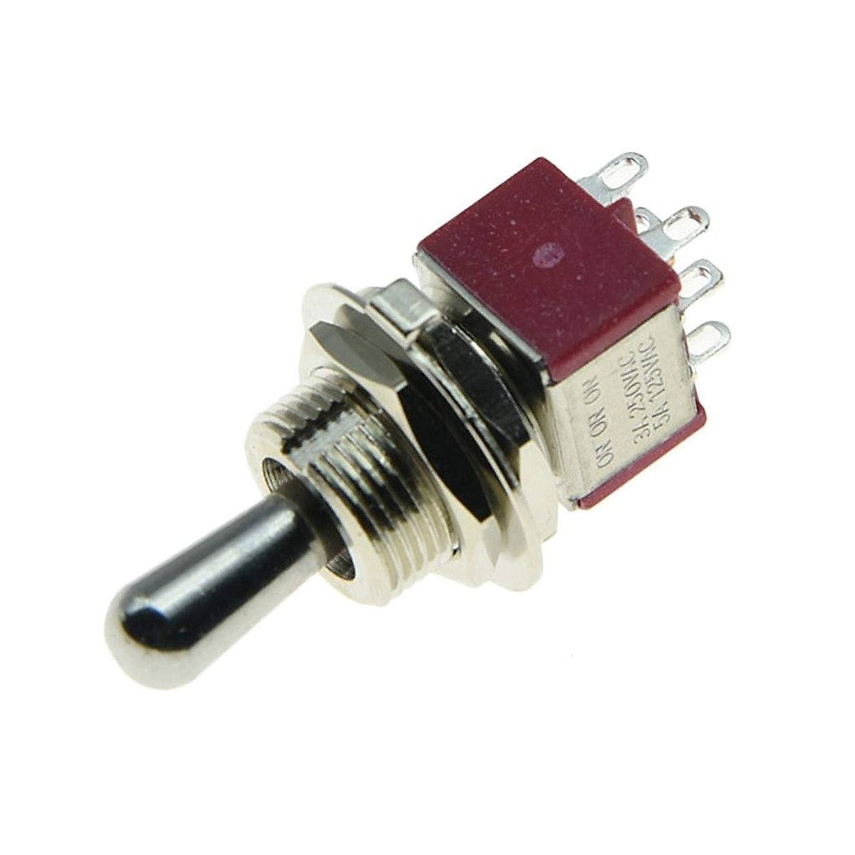 SALECOM Guitar or AMP Amplfier DPDT 3 Way ON ON ON Toggle Switch Sealed Fat Bat Toggle