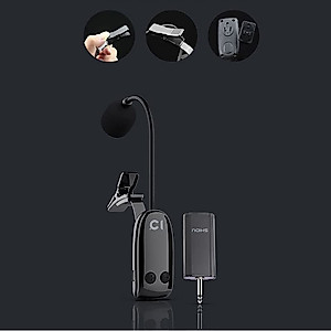 Wireless Saxophone Microphone UHF for Musical Instruments Speaker Voice Amplifier with Receiver Clip Professional Orchestra Trumpet Saxo HiFi Megaphone Condenser Portable Handheld Mini Mic