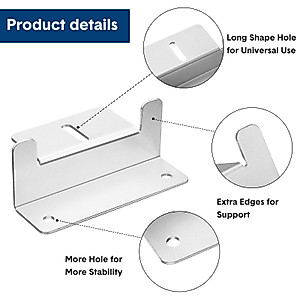 Konohan 10 Set Solar Panel Mounting Brackets Z Bracket Aluminum Solar Panel Mounting Brackets Kit with Nuts and Bolts for RV, Boat, Wall, Caravans, Yacht and Other Gird Installation