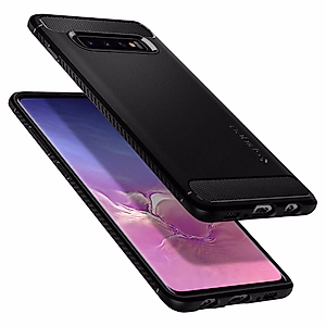 Spigen Rugged Armor Designed for Samsung Galaxy S10 Plus Case (2019) - Matte Black