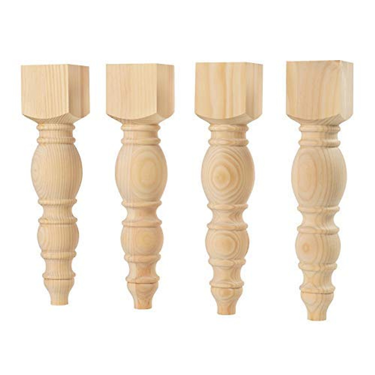 CAROLINA LEG CO. Modern Chunky Bench Legs - Perfect for Coffee Tables - Set of 4 - Made in NC - Dimensions: 3.5" x 16"