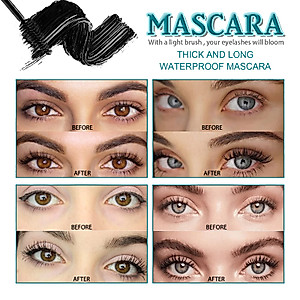 Volume and Length Mascara, Black Mascara 0.38 Ounce