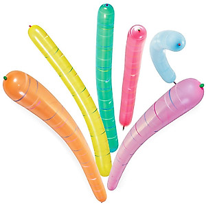 100pcs Rocket Balloons with Two Free Air Pump Colorful Giant Rocket Balloons for Parties