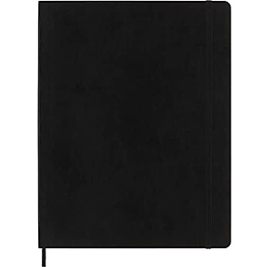 Moleskine Classic Notebook, Soft Cover, XXL (8.5" x 11") Plain/Blank, Black, 192 Pages